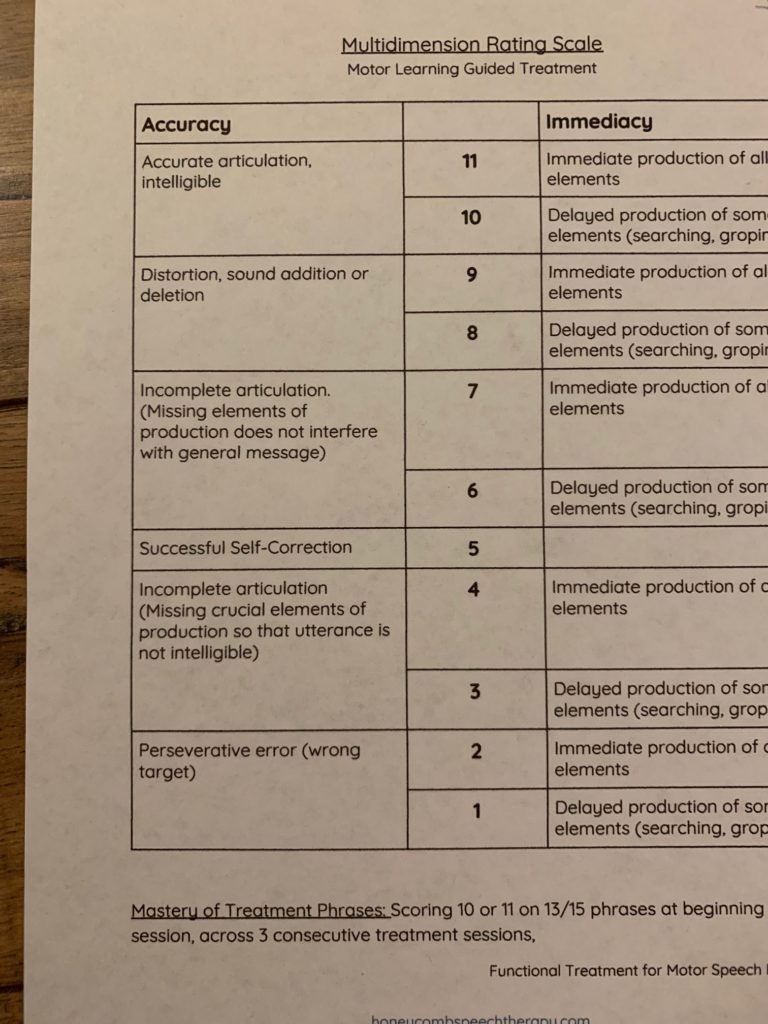 Functional Treatment for Motor Speech Disorders - Honeycomb Speech Therapy