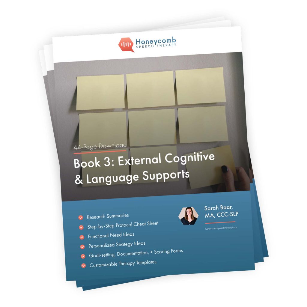 Functional Cognition: Book 3 - External Cognitive & Language Supports ...